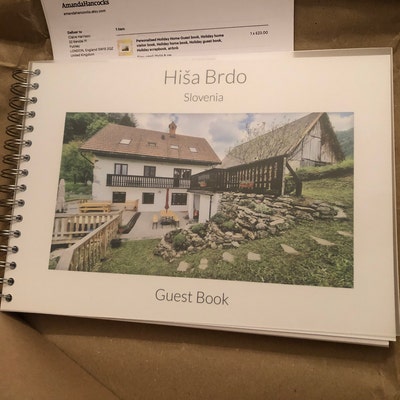 Personalised Holiday Home Guest Book, Holiday Home Visitor Book ...