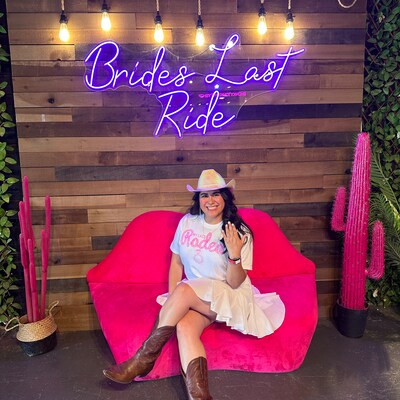 Bridal Wedding Veil Last Rodeo Bachelorette Bridal Shower - Etsy