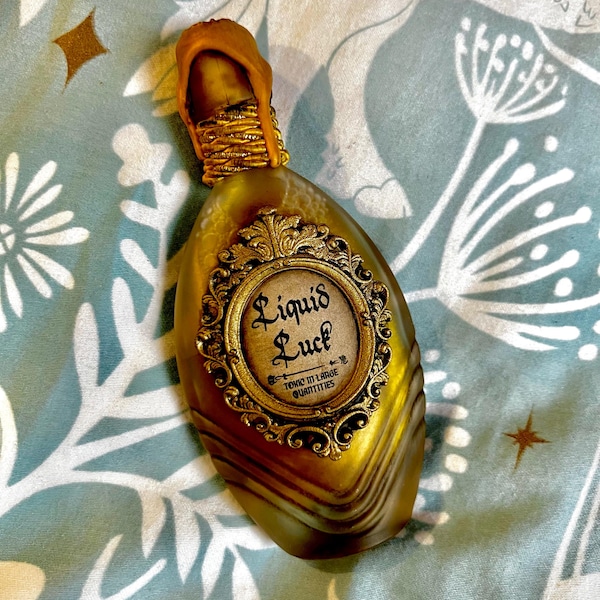 Liquid Luck Potion Magic Apothecary Herbology Glass Bottle Prop - Etsy