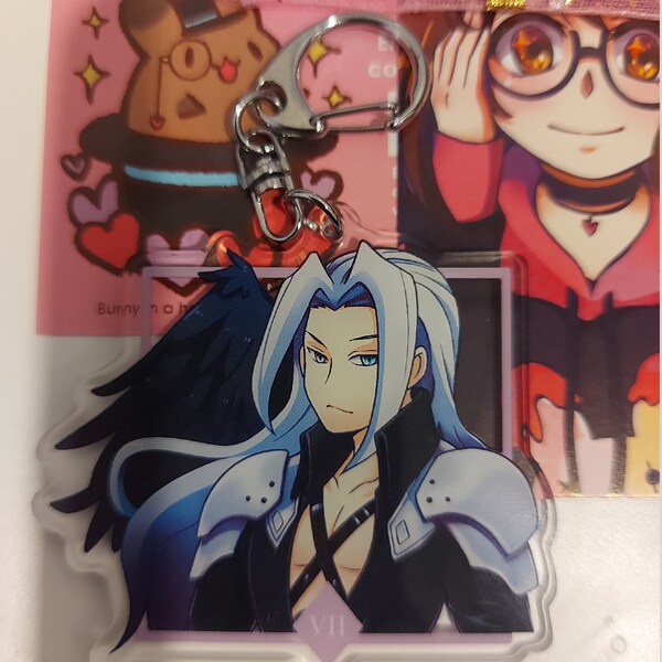 Final Fantasy 7 Charms FFVII Keychain Final Fantasy VII Kawaii Acrylic ...