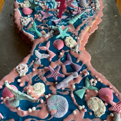 60 Pcs. Sugar Fondant Shells Mermaid Fin Mermaid Tail - Etsy