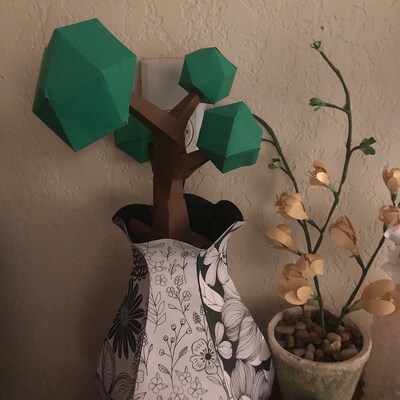 DIY Papercrafts, Lowpoly Bonsai Tree, Paper Tree, Paper Bonsai , Paper ...