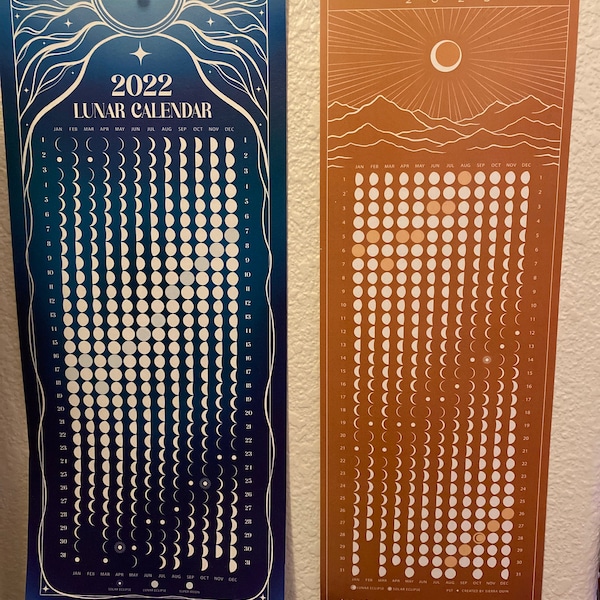 New 2025 MOON PHASE CALENDAR Lunar Cycle Tracker & Astrology Planner ...