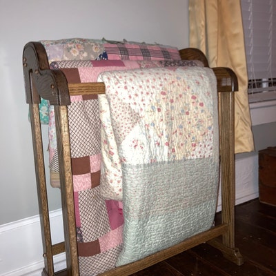 60 Tall Cherry Ladder Quilt Rack 6 Different Widths - Etsy
