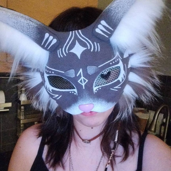 Fox Mask Handcrafted for Cosplay Quadrobics Furry Unique Animal Costume ...