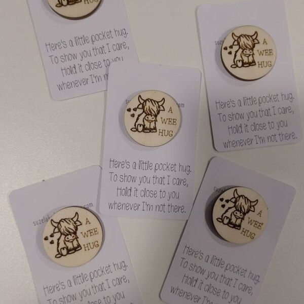 Highland Cow Gift, Highland Cow Pocket Hug, Love You Till the Cows Come ...