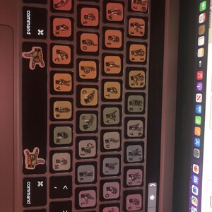 37 ASL Alphabet Keyboard Stickers Sign Language Stickers - Etsy