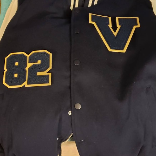 3" Chenille Varsity Numbers - Etsy