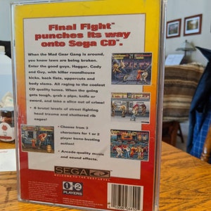 Custom Printed Sega CD Final Fight CD Manual, and Case Insert select ...
