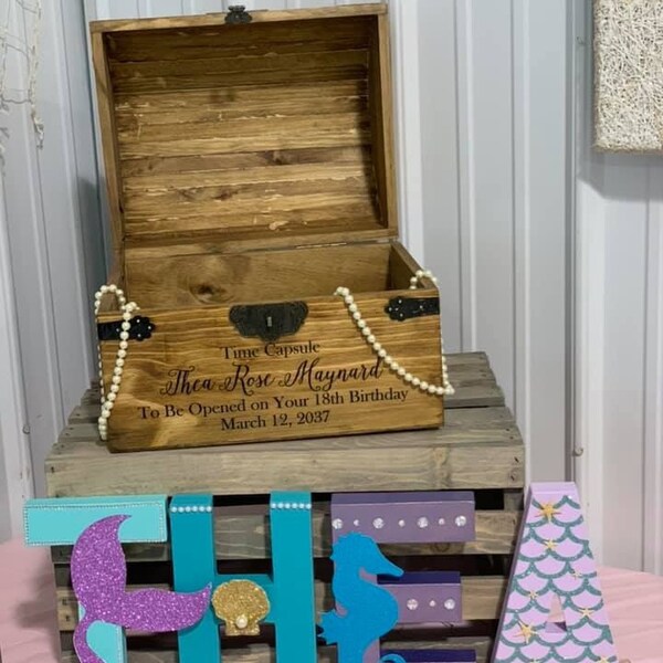 Baby Keepsake Box Baby Shower Gift First Birthday Gift New Baby ...