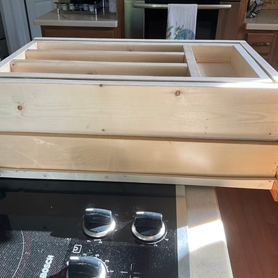 Toe Kick Drawer W/ Push-to-open Slides Custom Made to Order Gift for ...