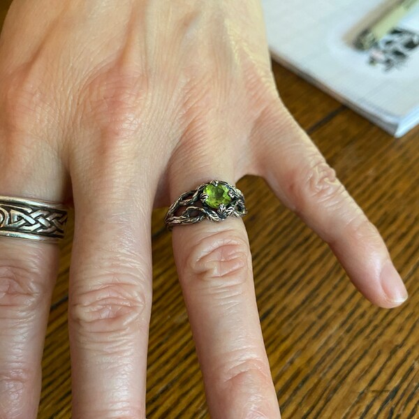 Exclusive Wedding Ring Tree Leaf Ring - Wedding Ring - Sterling Silver ...