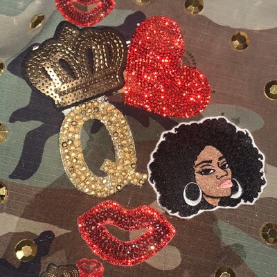 Afro Lady Embroidered Patch African American Patches Black Girl Magic ...