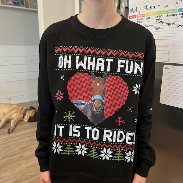 Cockapoo Dog Cute Ugly Christmas Jumper Sweatshirt Sweater. Red ...