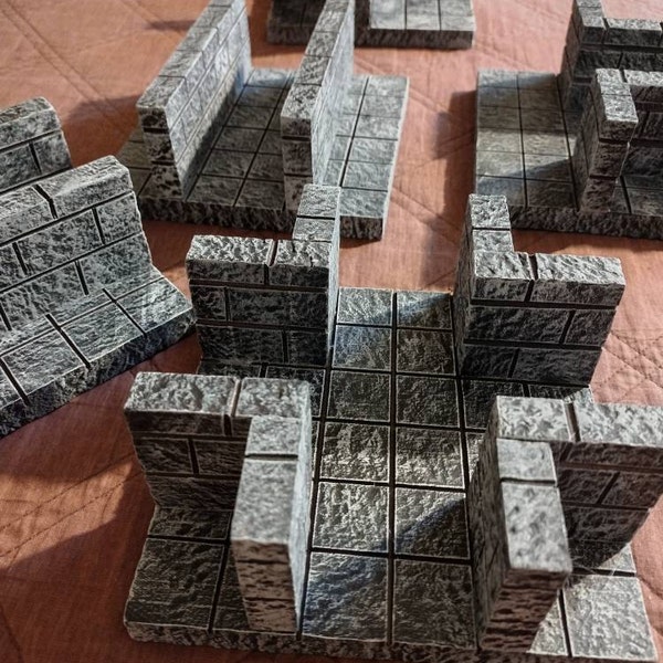 Huge Dungeon Tile Modular Set Dungeons & Dragons Pathfinder Terrain ...