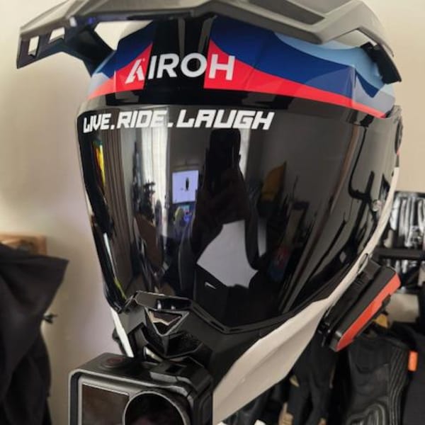 Motorcycle Helmet Visor Strip. Personalized Text / Custom Text ( Racing ...