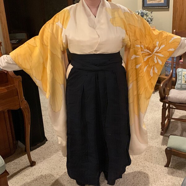 Rare Antique Hikifurisode Silk Wedding Kimono Geisha Geiko Maiko ...