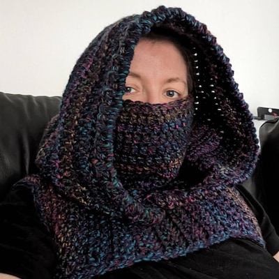 Matrixx Hood Crochet Pattern Hooded Cowl Available in 5 Languages ...