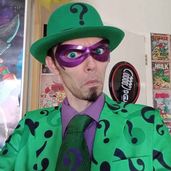 Question Mark Large 11" Iron on Patch Comic Con Cosplay Halloween ...