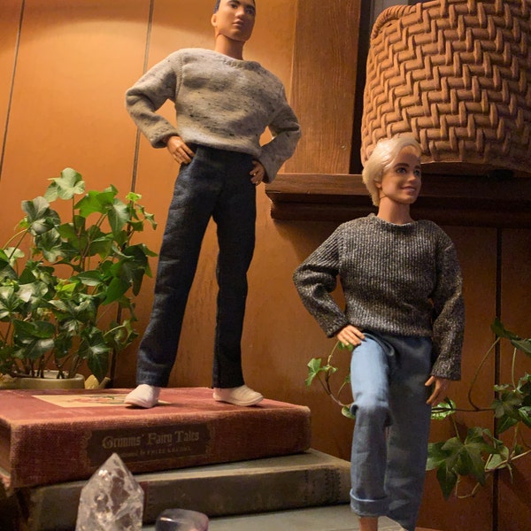 2pk (light,dark)-lightweight Denim Jeans-will Fit 11.5" Girl Dolls - Etsy