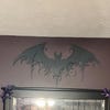 Majestic Bat Metal Wall Art, Giant Bat Metal Wall Decor, Victorian ...