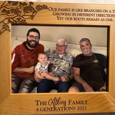 Personalized Family Tree Picture Frame - Etsy