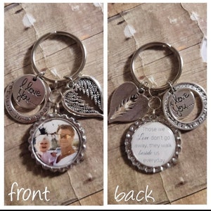 Memorial Keychain Memorial Gift Photo Memorial Memorial Keyring Photo ...