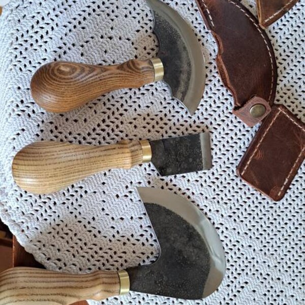 Universal Leather Tool Roll With 4 Pockets. Genuine Leather Crazy Horse ...