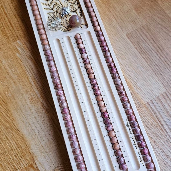 Solid Wood Chakra Mala-making Board - Counts 108 Beads FOR You! - Etsy