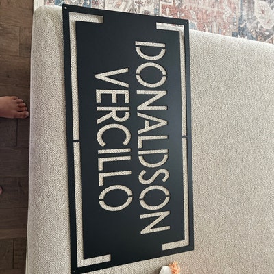 6 Inch Metal House Numbers Address Sign Numbers Modern - Etsy Canada