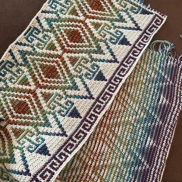 Overlay Mosaic Crochet Afghan/blanket Pattern Ancient Stories. Charts ...