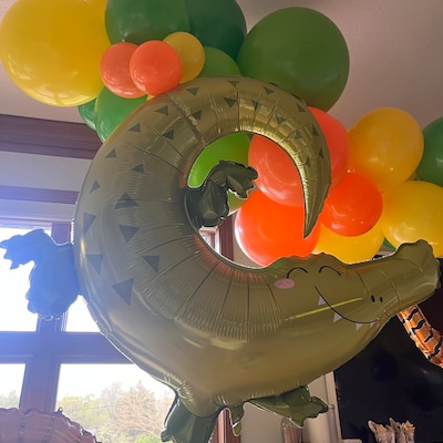 Alligator Balloons, Jungle Party, Jungle Balloons, Alligator Birthday ...