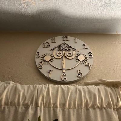 Mickey Farmhouse Clock Hidden Mickey Clock Disney Clock - Etsy