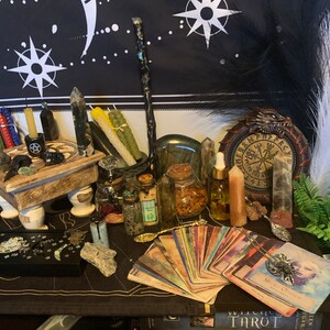 Hel/hela Dendritic Opal Goddess Ritual Altar Set Kit Norse - Etsy