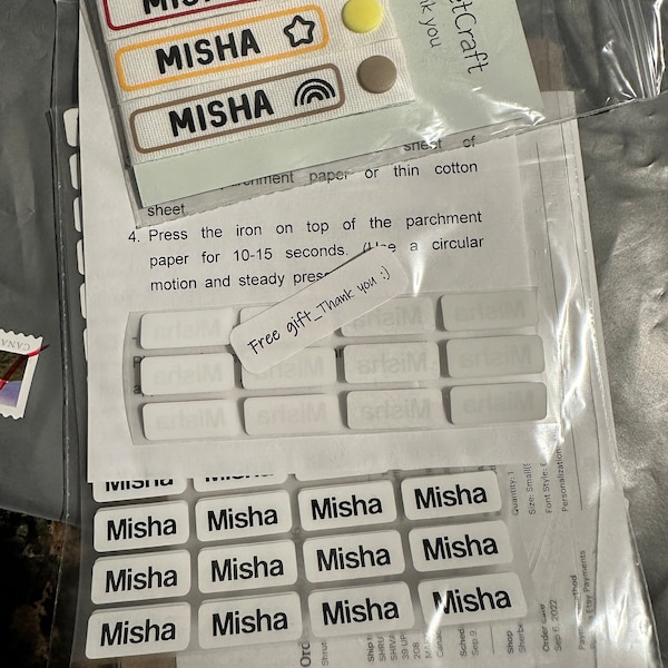 Mini Name Tag | Personalized Name Tags for Cloth, School Supplies ...