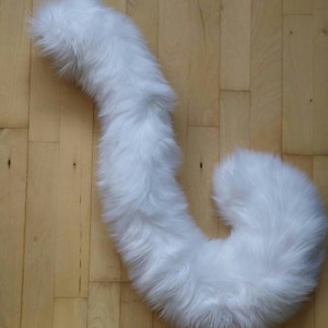 Rainbow Domestic Cat Costume Tail | Etsy