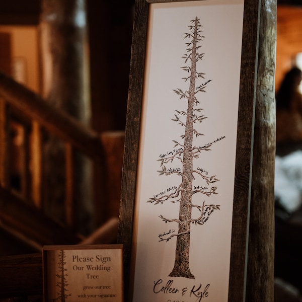 Wedding Guest Book, Wedding Guest Book Alternative, Wedding Tree ...