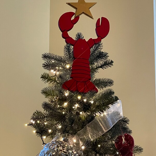 Lobster With Star Tree-topper - Etsy