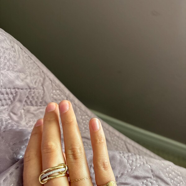 Fausta Spinner Ring, Handmade, 925 Sterling Silver, Handmade Anxiety ...