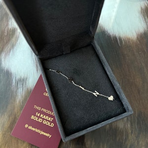 14K Solid GOLD Sideways Initial Necklace, Perfect Gift for Her ...