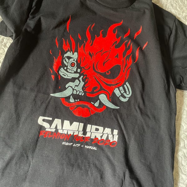 Samurai Reunion Tour Shirt Classic Samurai Band Shirt Cyberpunk Samurai ...