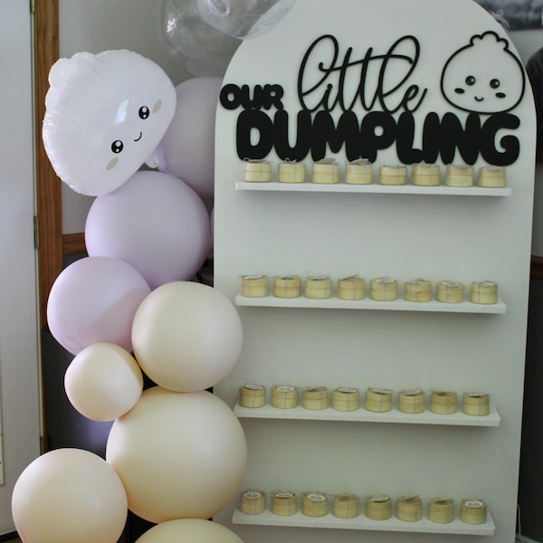 Little Dumpling on the Way Baby Shower Party Signage, Bao Bun Party ...