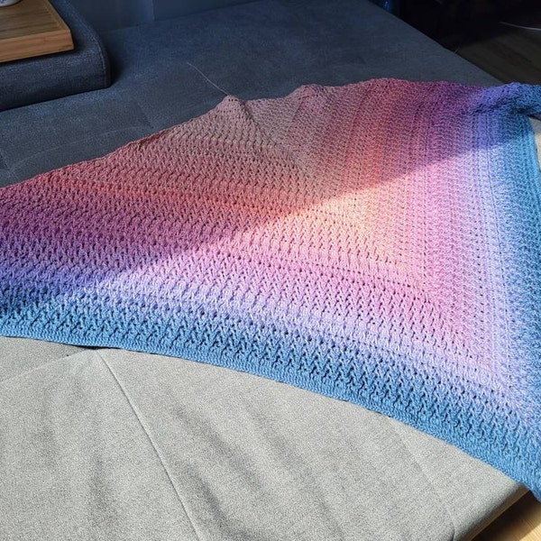 Crochet Pattern, Crochet Triangle Pattern, Triangle Pattern, Digital ...