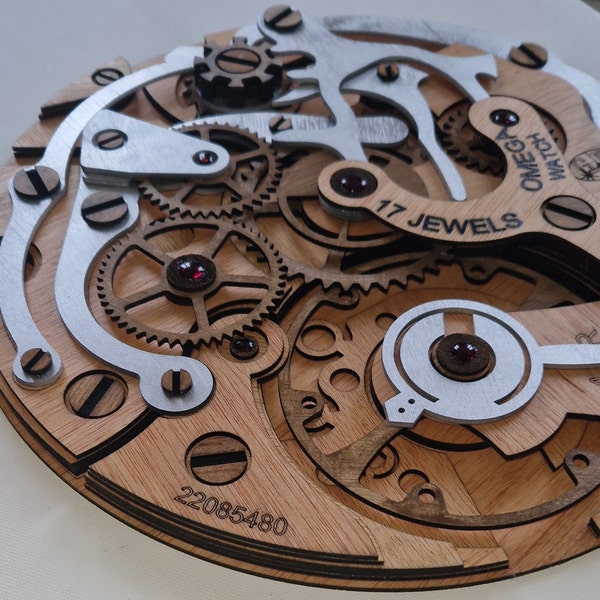 Watch Movement | Laser Cut File for Creating Multilayered 3D Mechanical ...
