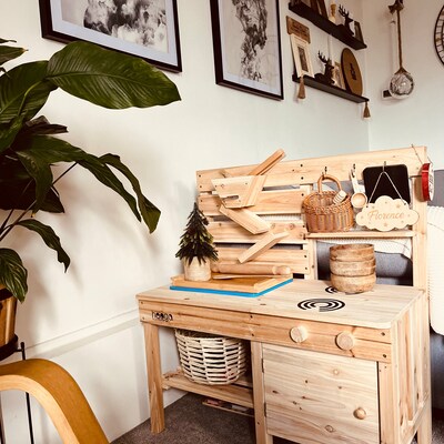 Mud Kitchen Children's Outdoor Play Kitchen With Sand - Etsy