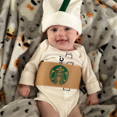 Hot Coffee Cup Costume for Baby Adorable Hot Cup With cardboard Sleeve ...