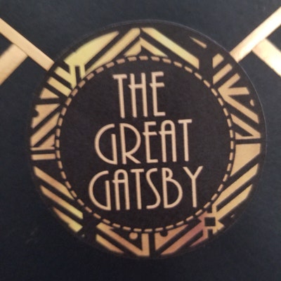 Great Gatsby Birthday Party Stickers or Favor Tags, Great Gatsby ...