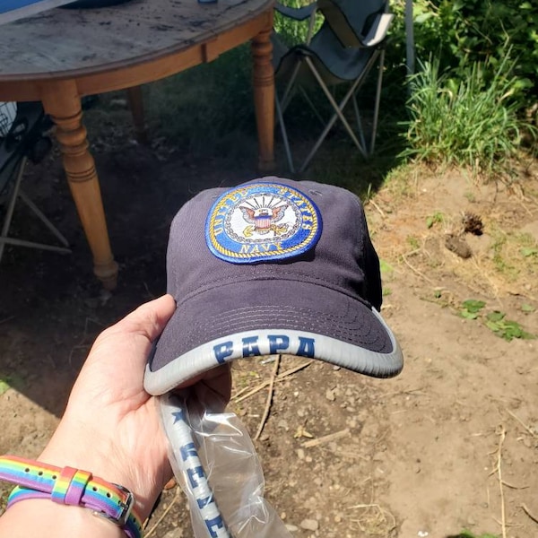 Custom U.S. Navy Hat With Custom Brimmtrimm Hat Accessory Brim ...