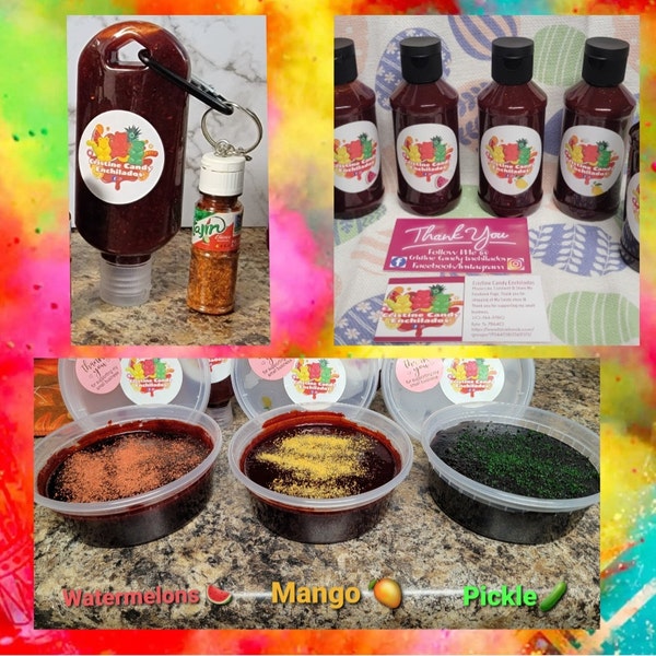 Circle Custom Labels, Chamoy Gummies Labels, Chamoy Stickers ...
