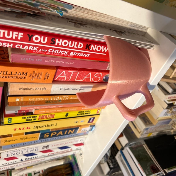 3D Printed Coffee Mug Bookend: Unique Book Stand - Etsy UK